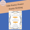 Ode Poetry Writing Poster | Structure & Sample of Ode Poetry ANCHOR ...