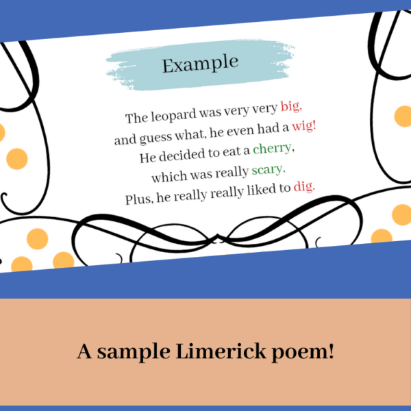 Limerick Poetry Writing Poster | Structure & Sample of Limericks ANCHOR ...