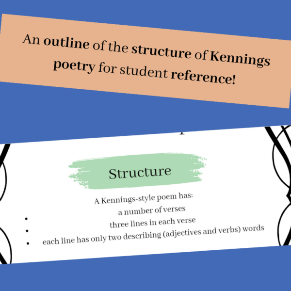 Kennings Poetry Display Poster | Structure & Sample of Kennings ANCHOR ...