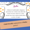 Haiku Poetry Display Poster | Meaning Structure & Sample of Haiku ...