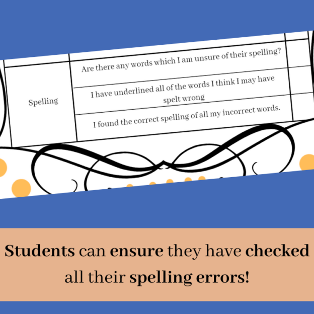 Editing Checklist Poetry Assessment| Student Self-Editing Checklist ...