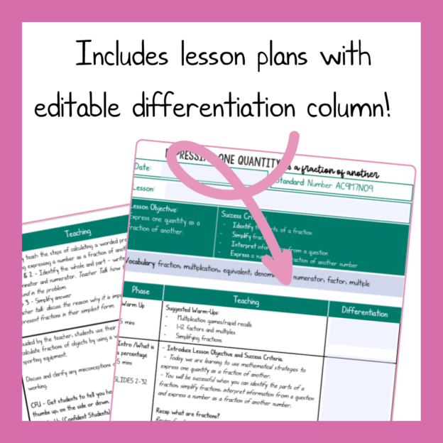 Grade 7 - Expressing a number as a FRACTION of another number ...