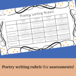 Poetry Writing Assessment Templates | Conference Observation Notes ...