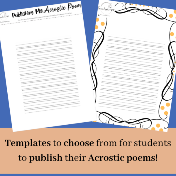 Acrostic Poetry Writing Pack | Poetic Planning Drafting & Publishing ...
