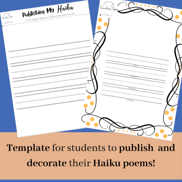 Haiku Poetry Writing Pack | Planning Drafting & Publishing Haiku Poetic ...