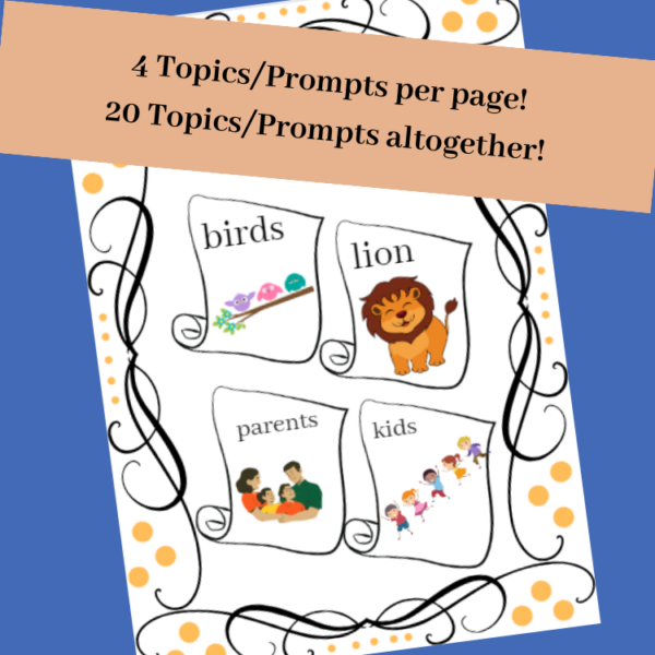 Poetry Writing Prompts | Topic Ideas for Poetic Texts Cards or Posters ...