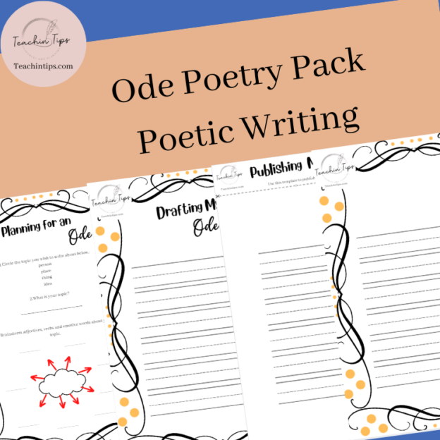 Ode Poetry Writing Pack | Planning Drafting & Publishing Ode Templates ...