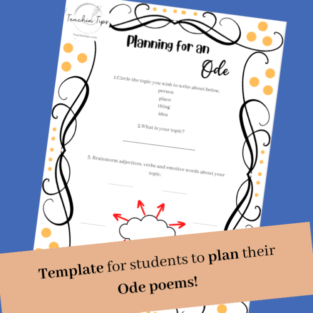 Ode Poetry Writing Pack | Planning Drafting & Publishing Ode Templates ...