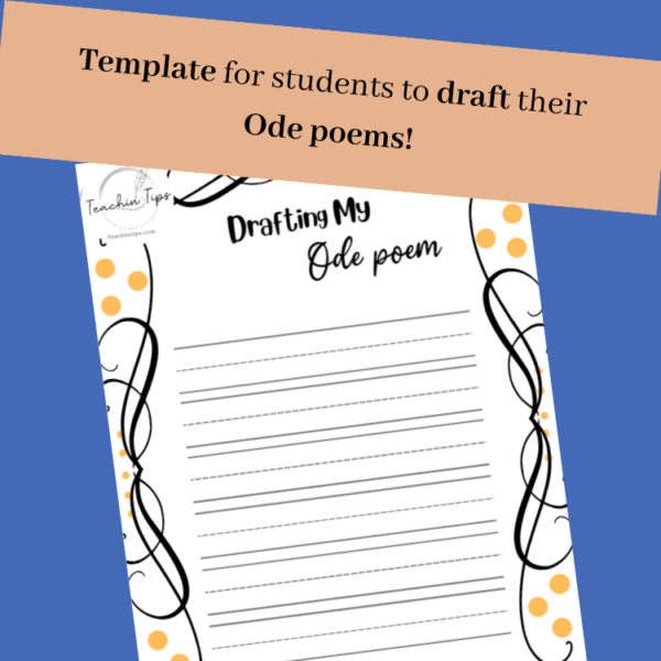 Ode Poetry Writing Pack | Planning Drafting & Publishing Ode Templates ...