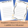 Ode Poetry Writing Pack | Planning Drafting & Publishing Ode Templates ...