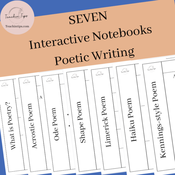 Interactive Notebooks for Poetic Texts | Seven Types of Poetry Writing ...