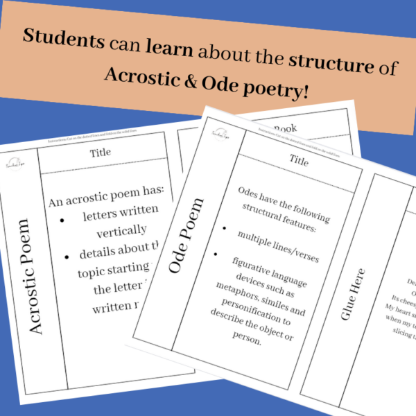 Interactive Notebooks for Poetic Texts | Seven Types of Poetry Writing ...