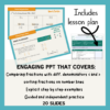 BUNDLE - Ordering and Comparing Fractions - POWERPOINT WORKSHEET SET ...