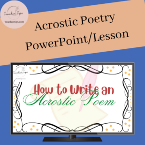 Acrostic Poetry PowerPoint Lesson | Poetic Texts | How to write an ...