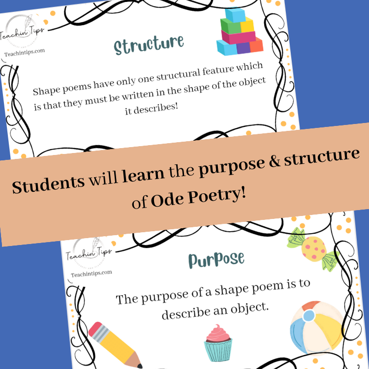 Shape Poetry PowerPoint Lesson | Poetic Texts | How to Write a Shape ...