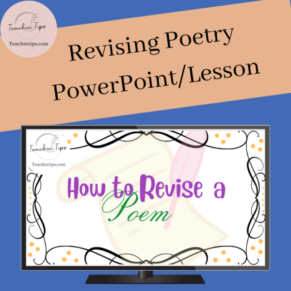 Revising Poetic Texts PowerPoint Lesson | How to Revise Poetic Texts | Poetry - Teacher ...