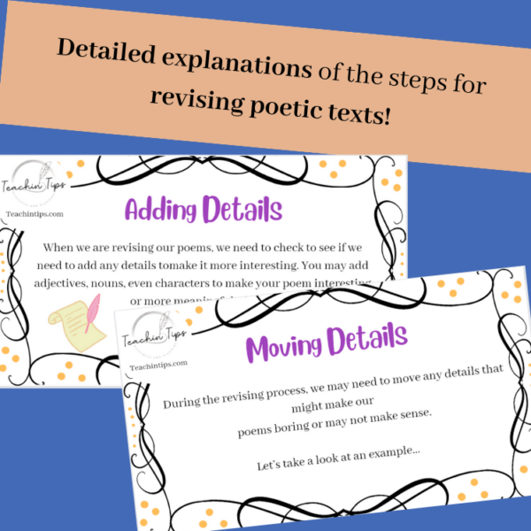 Revising Poetic Texts PowerPoint Lesson | How to Revise Poetic Texts ...