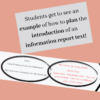 Informational Writing Sample Plan | Factual Texts Sample Plan ...