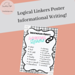 Informational Writing Linking or Connecting words Poster ANCHOR CHART ...