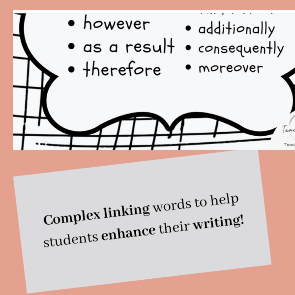 Informational Writing Linking or Connecting words Poster ANCHOR CHART ...
