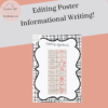 Informational Writing Editing Symbols Poster | Factual Texts ANCHOR ...