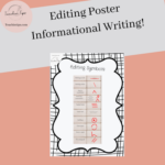 Informational Writing Editing Symbols Poster | Factual Texts ANCHOR ...