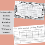 Informational Writing Assessment Templates | Factual Texts Assessment ...