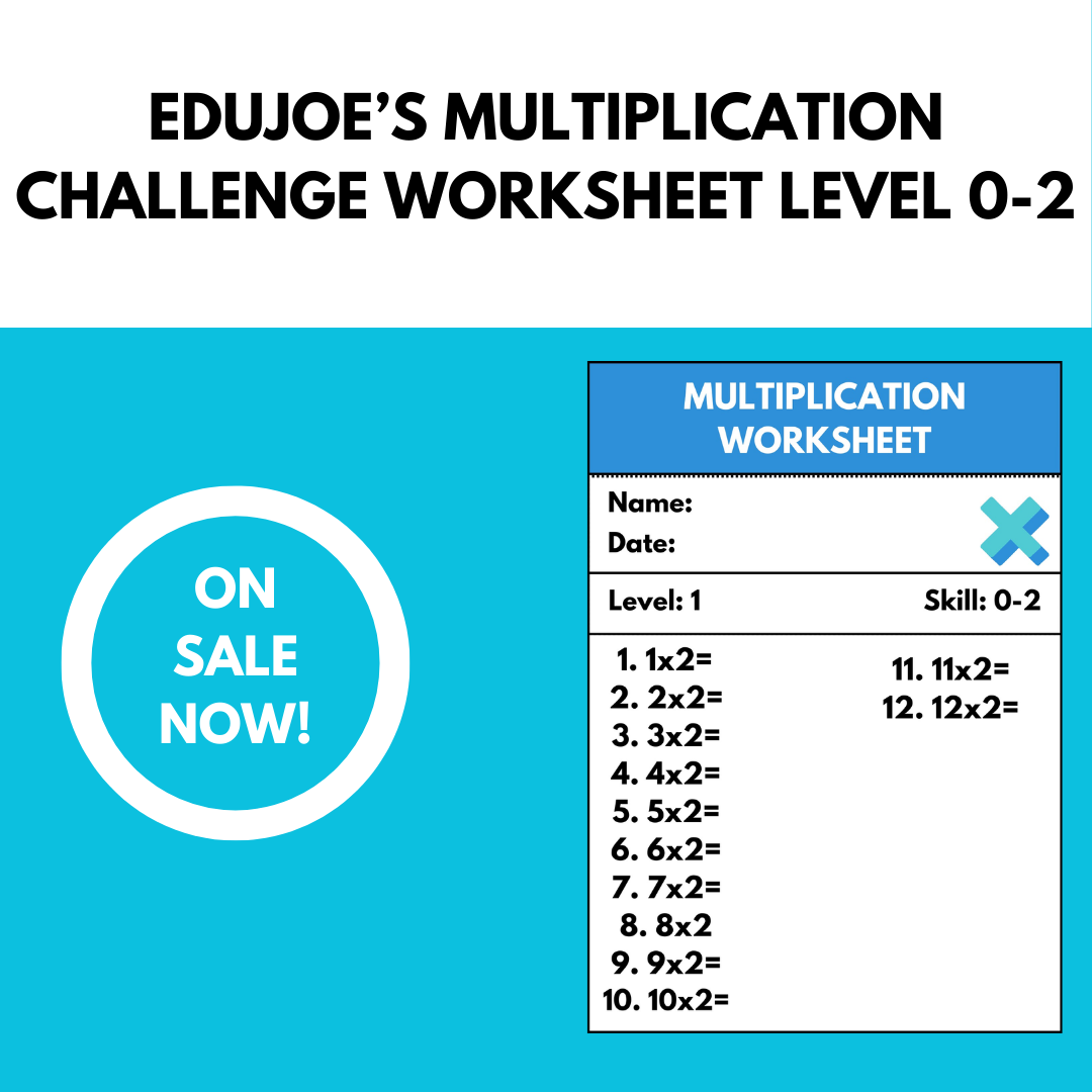Multiplications Challenge Worksheet Level 0-2 - Teacher Professional ...