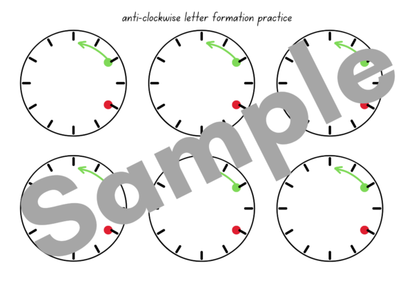 Anti-Clockwise Letter Practice - Teacher Professional Development