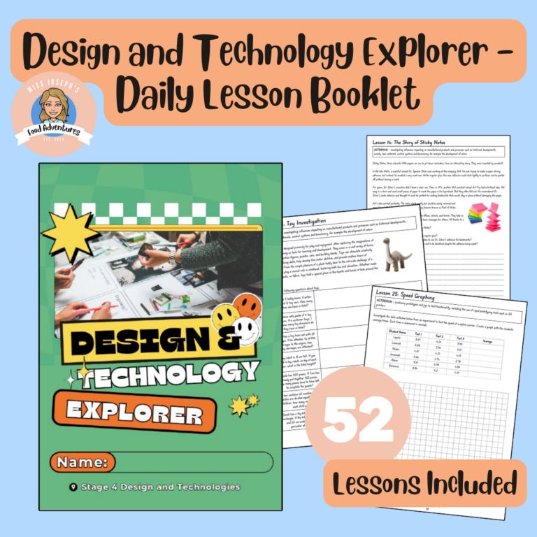 Design and Technology Explorer - Daily Lesson Booklet - Teacher ...