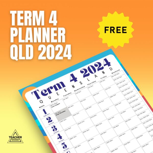 FREE SA Term 4 School Planner 2024 - Teaching Resource