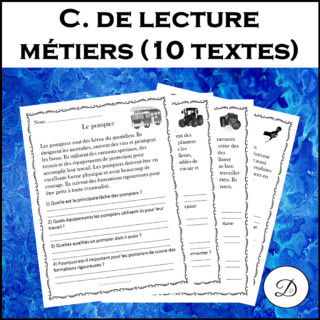 Compréhension de lecture - Professions et métiers / French Reading ...