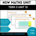 NSW Maths Stage 3 I Year B I Year 6 I Term 3 I Unit 32 - Teacher ...