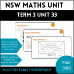 NSW Maths Stage 3 I Year B I Year 6 I Term 3 I Unit 33 - Teacher ...