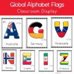 Global Alphabet Flags Classroom display - Teacher Professional Development