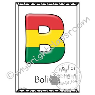 Global Alphabet Flags Classroom display - Teacher Professional Development