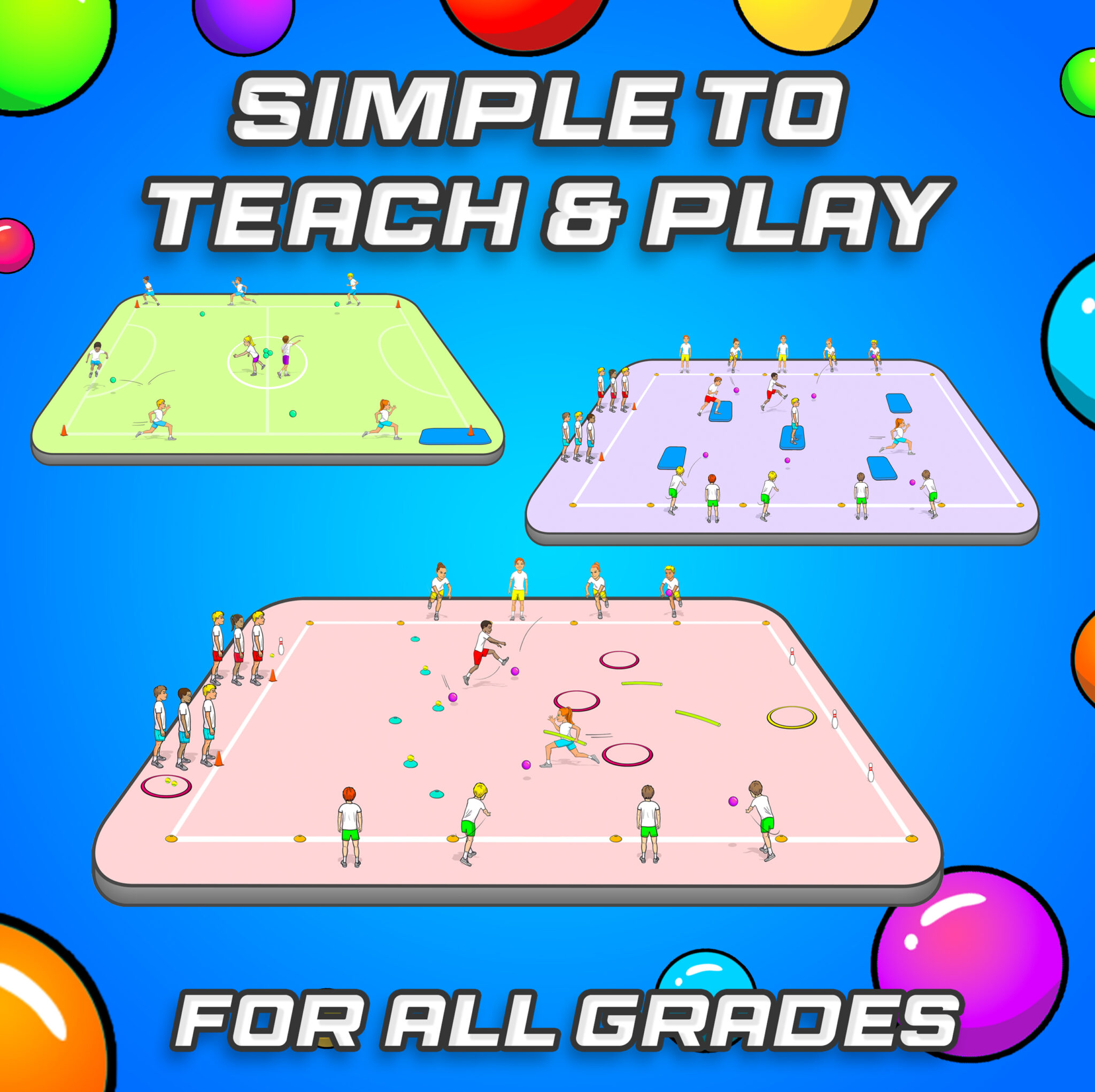 PE Team Dodgeball games: 10 dodge & evade sport activities (all grades ...