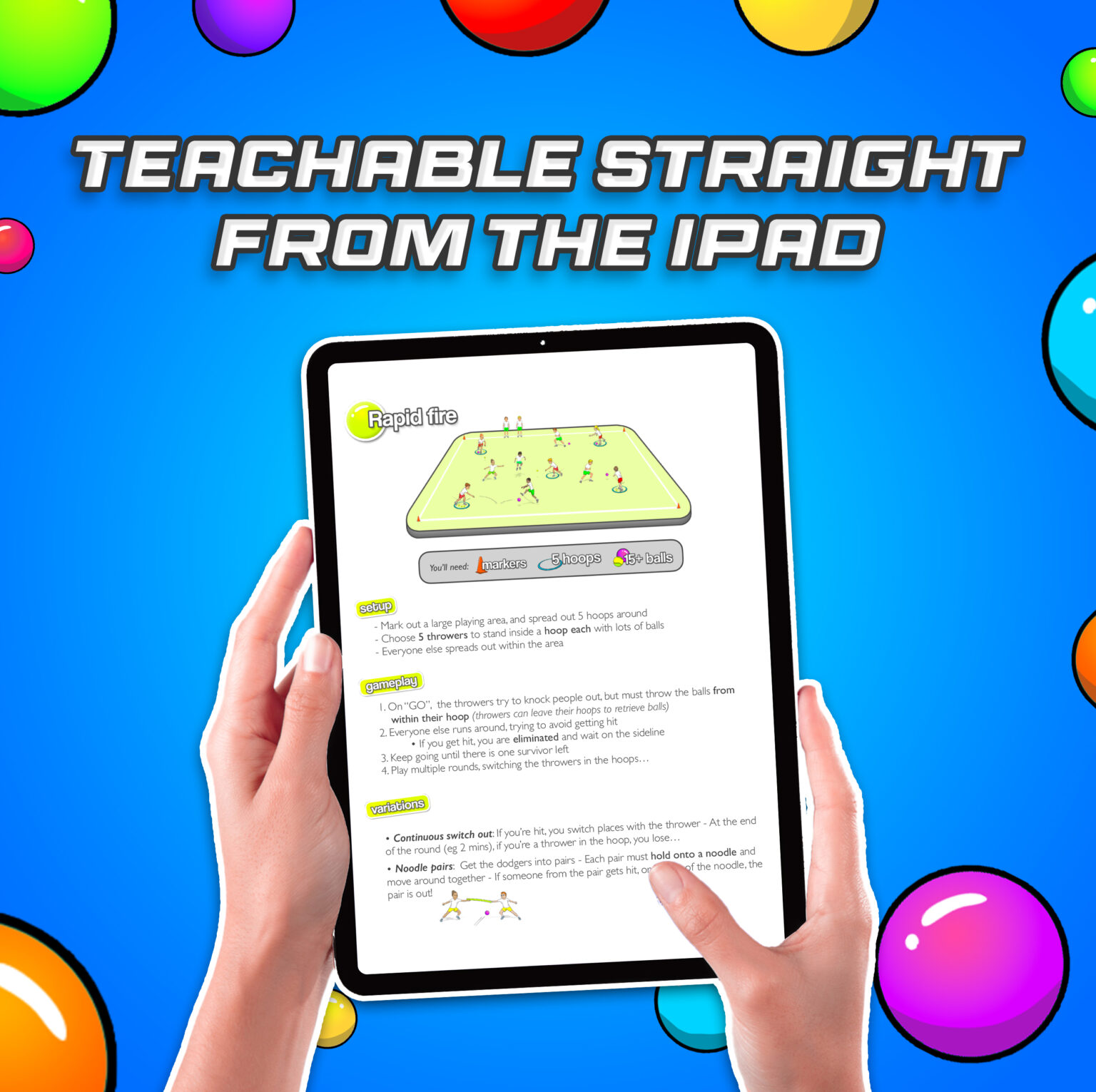 PE Team Dodgeball games: 10 dodge & evade sport activities (all grades ...