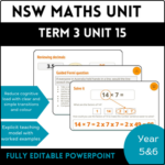 NSW Maths Stage 3 I Year A I Term 4 I Unit 17 - Teacher Professional ...