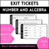 Maths Exit Slips | Daily Review | Assessment | Year 5 - Teacher ...