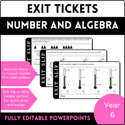 Maths Exit Slips | Daily Review | Assessment | Year 6 - Teacher ...
