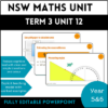 NSW Maths Stage 3 I Year A I Year 5 I Term 3 I Unit 12 - Teacher ...