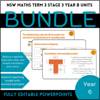 *BUNDLE & SAVE* NSW Maths Stage 3 Year B Term 3 units plus bonus number ...
