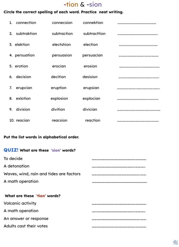 Year 6-8 Nominalisation | sh-tion, zh-sion - Teacher Professional ...