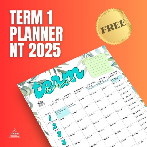FREE QLD Term 1 School Planner 2025 - Teaching Resource