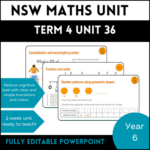 NSW Maths Stage 3 I Year A I Year 5 I Term 3 I Unit 13 - Teacher ...