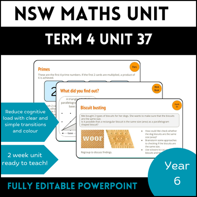 NSW Maths Stage 3 I Year B I Year 6 I Term 3 I Unit 32 - Teacher ...