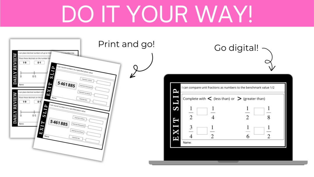 Maths Exit Slips | Daily Review | Assessment | Year 5 - Teacher ...