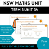 NSW Maths Stage 3 I Year B I Year 6 I Term 3 I Unit 34 - Teacher ...