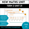 NSW Maths Stage 3 I Year B I Year 6 I Term 3 I Unit 31 - Teacher ...